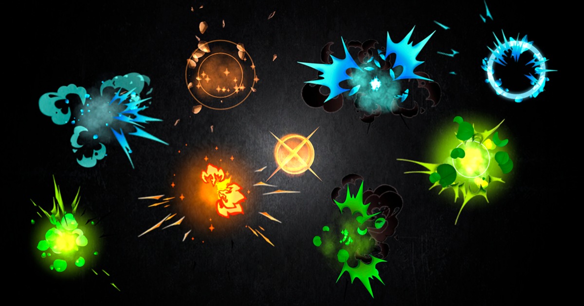 The 2DFX Elemental Hits Vol.2 | VFX Particles | Unity Asset Store