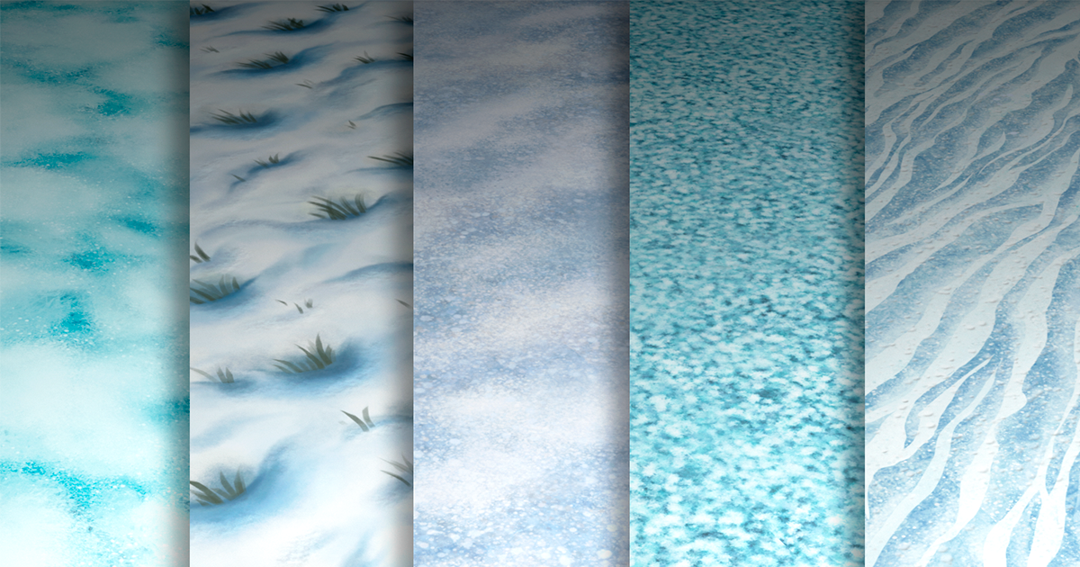 Texture Set Vol.24 Hand Painted Snow | 2D Floors | Unity Asset Store