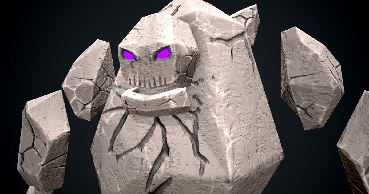 Stone golem creature | 3D Creatures | Unity Asset Store