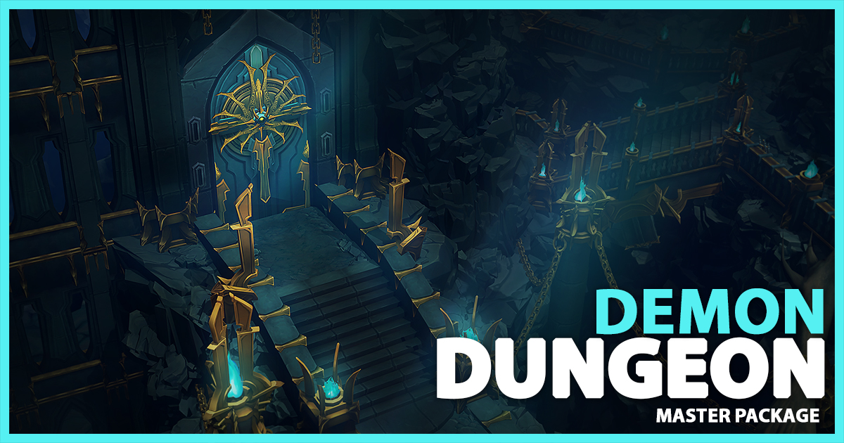 Demon Dungeon Asset Pack - Full package for Unity and FBX | 3D Dungeons ...
