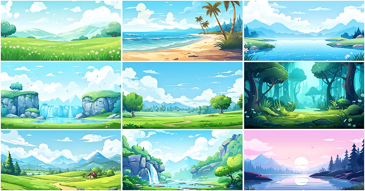 BACKGROUND - Simple Nature 1 | 2D Environments | Unity Asset Store