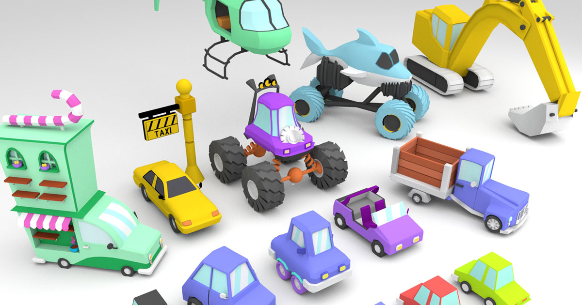 Cartoon Car - Vehicle Pack | 3D Vehicles | Unity Asset Store