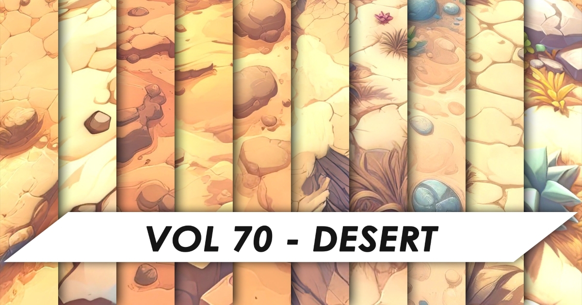 Hand Painted Textures - Vol 70 - Desert | 2D Textures & Materials ...