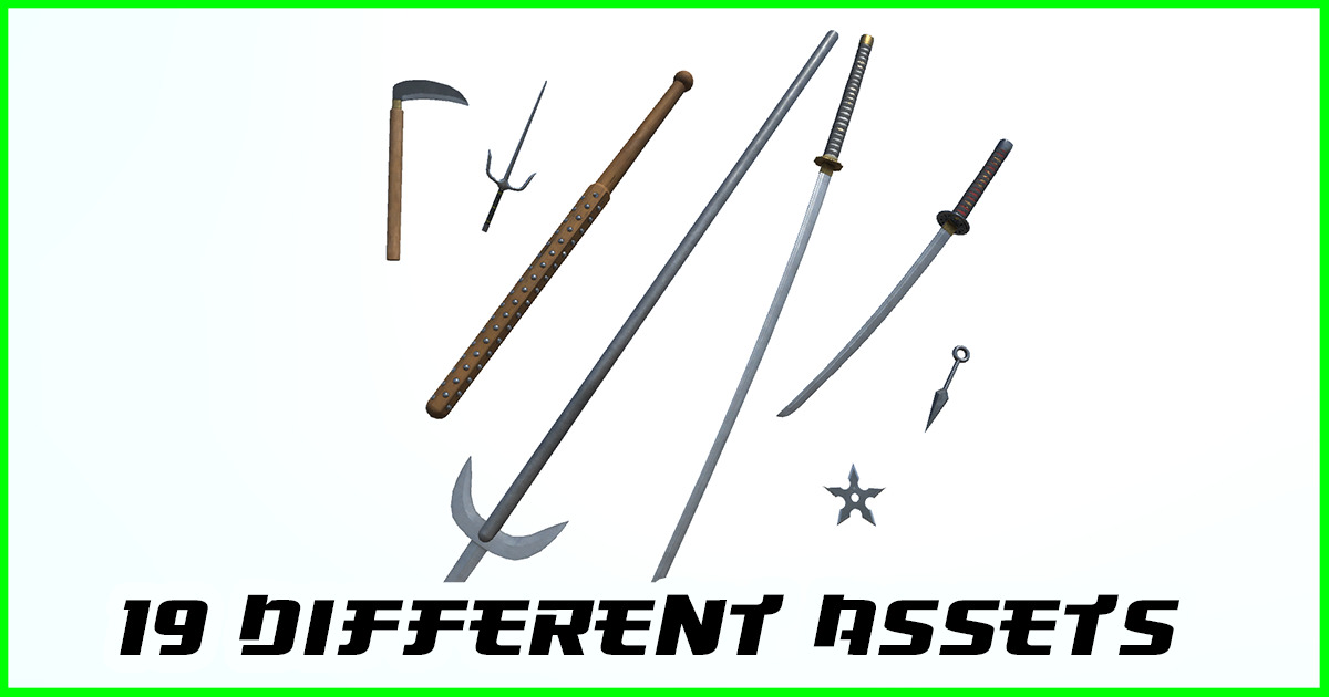 Weapon Series - Japan - Mini Pack | 3D Weapons | Unity Asset Store