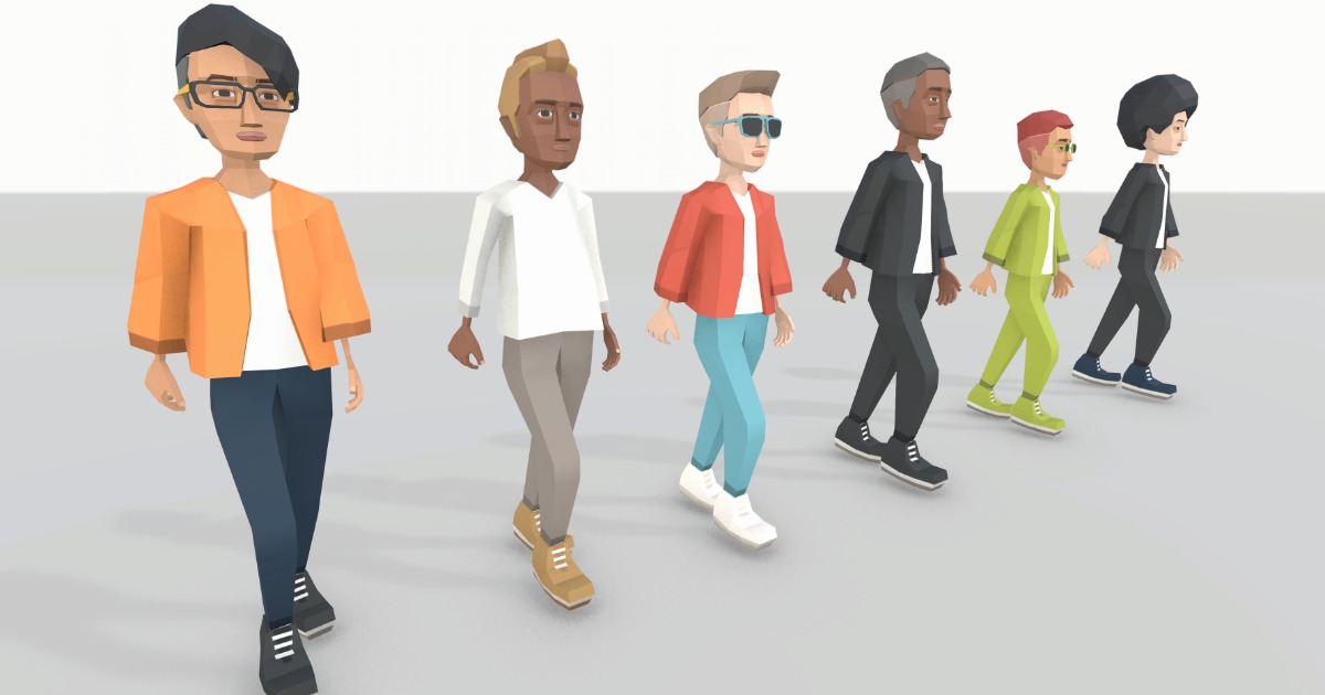 Minimal Poly Men | 3D Humanoids | Unity Asset Store