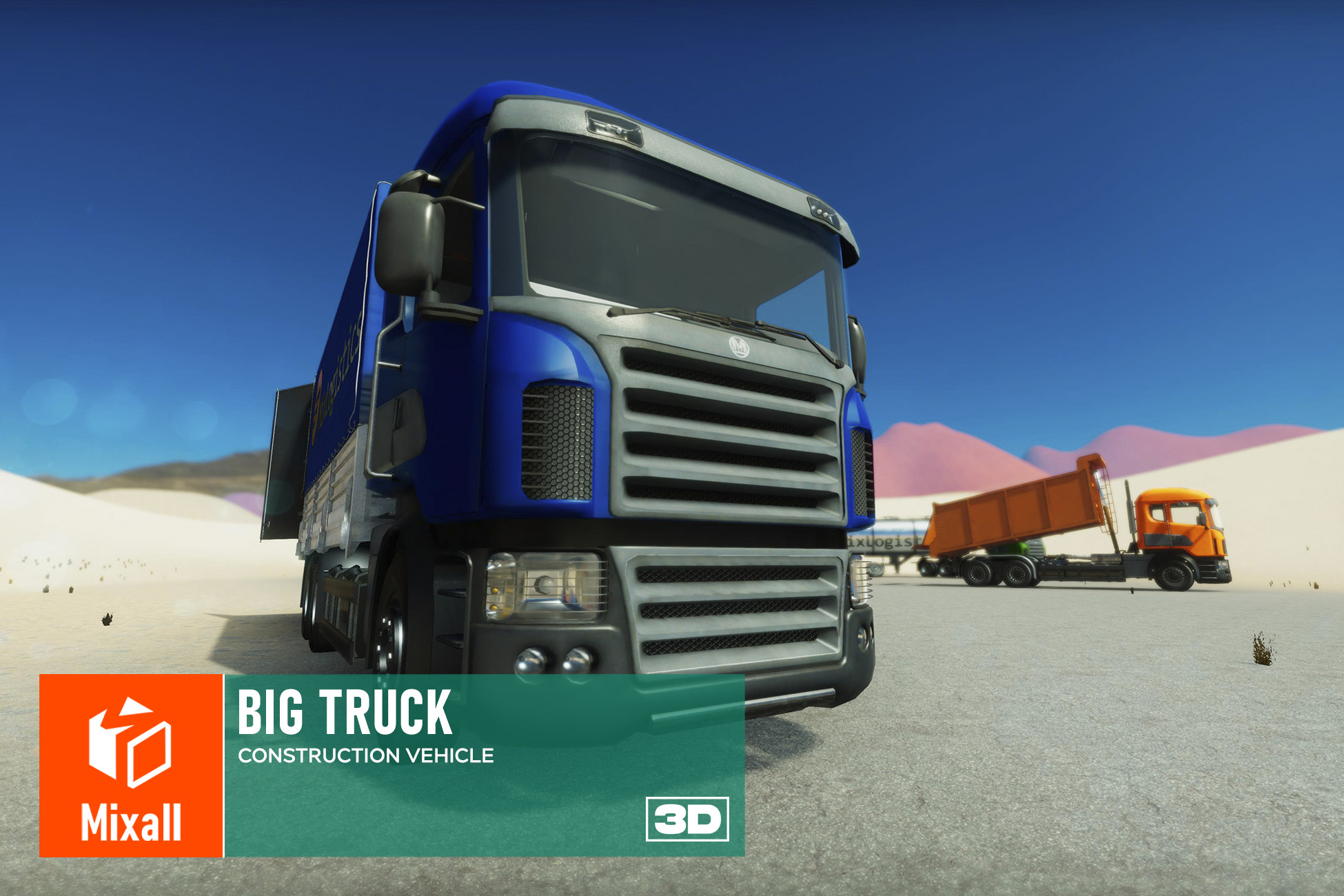 Big truck - construction vehicle | 3D Land | Unity Asset Store