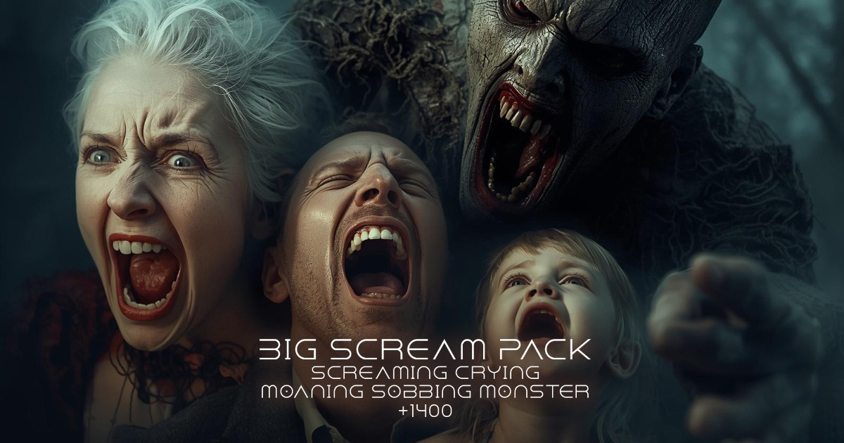 Big Scream Pack - Screaming Crying Moaning Sobbing Monster | Audio ...