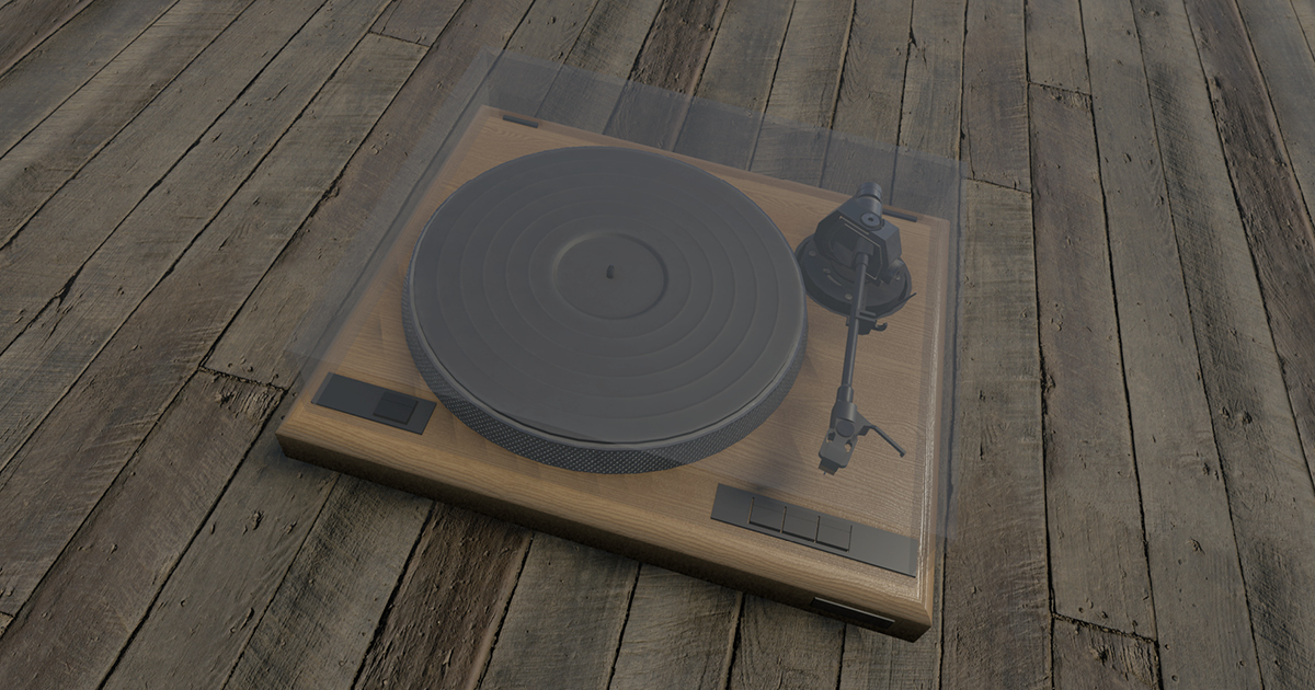 Retro Record Player | 3D Props | Unity Asset Store