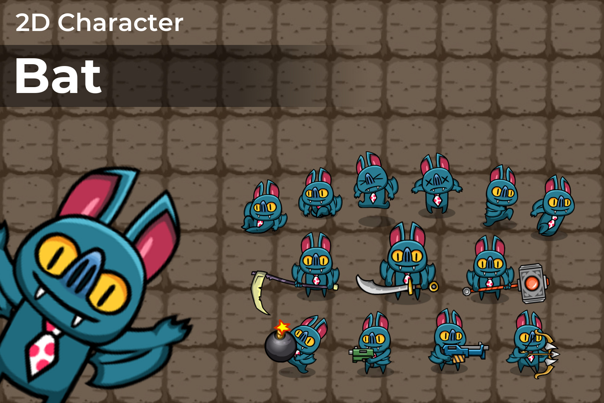 2D Character - Bat | 2D Characters | Unity Asset Store