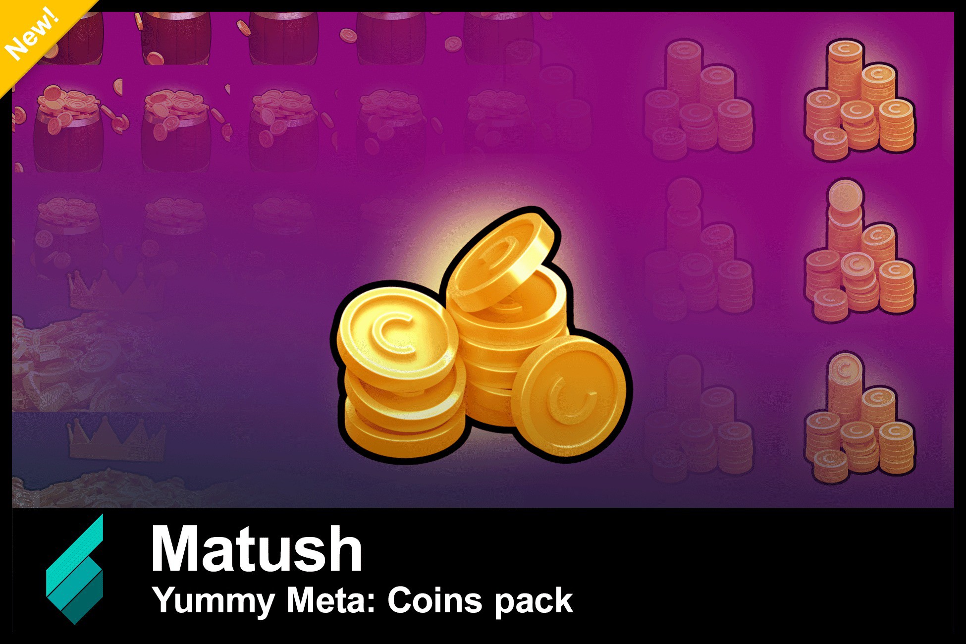 Yummy Meta: Animated Coins | 2D 아이콘 | Unity Asset Store