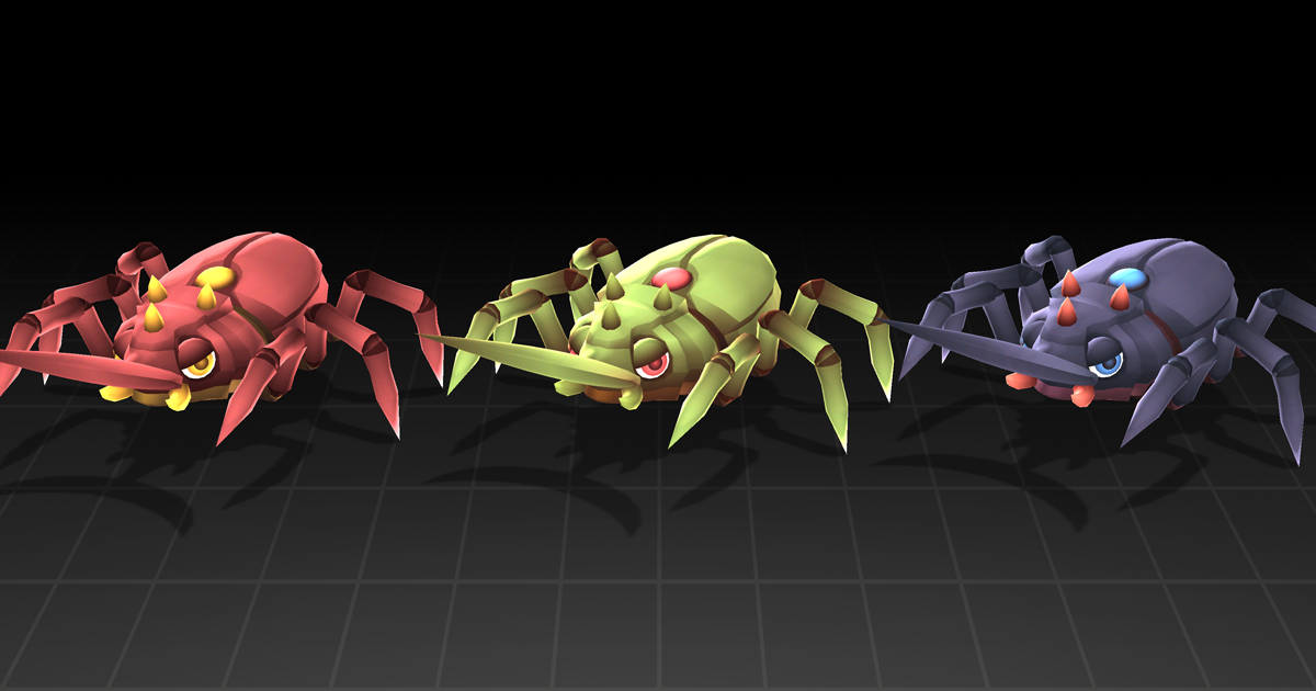 Poly HP - Crabeetle | 3D Creatures | Unity Asset Store