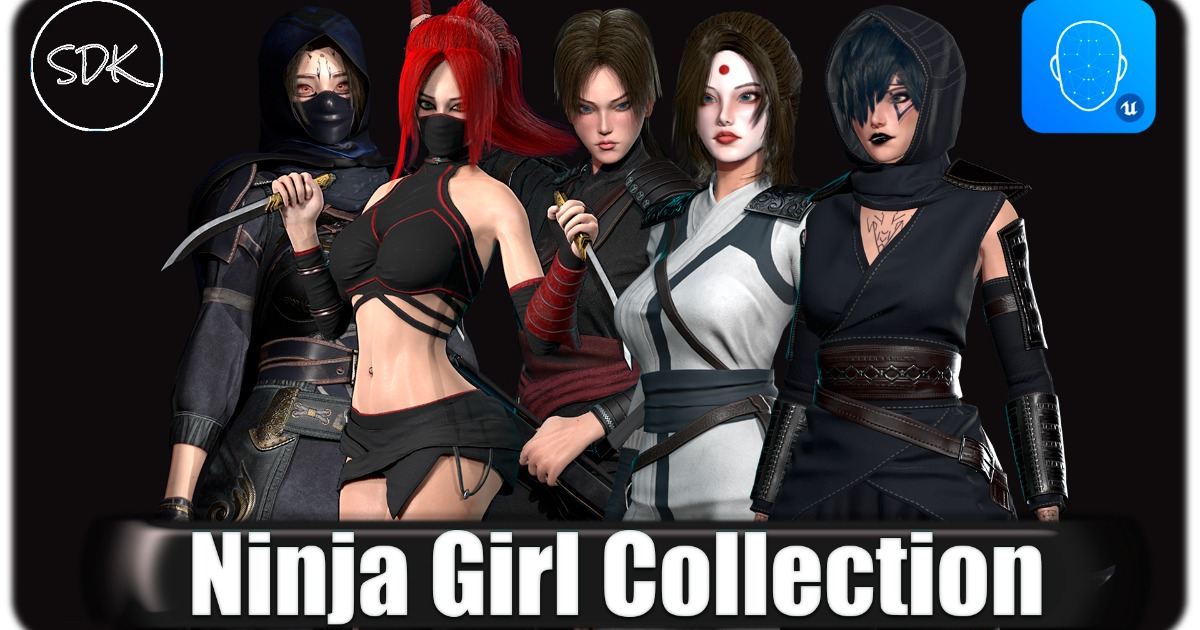 Ninja Girl Collection | Characters | Unity Asset Store