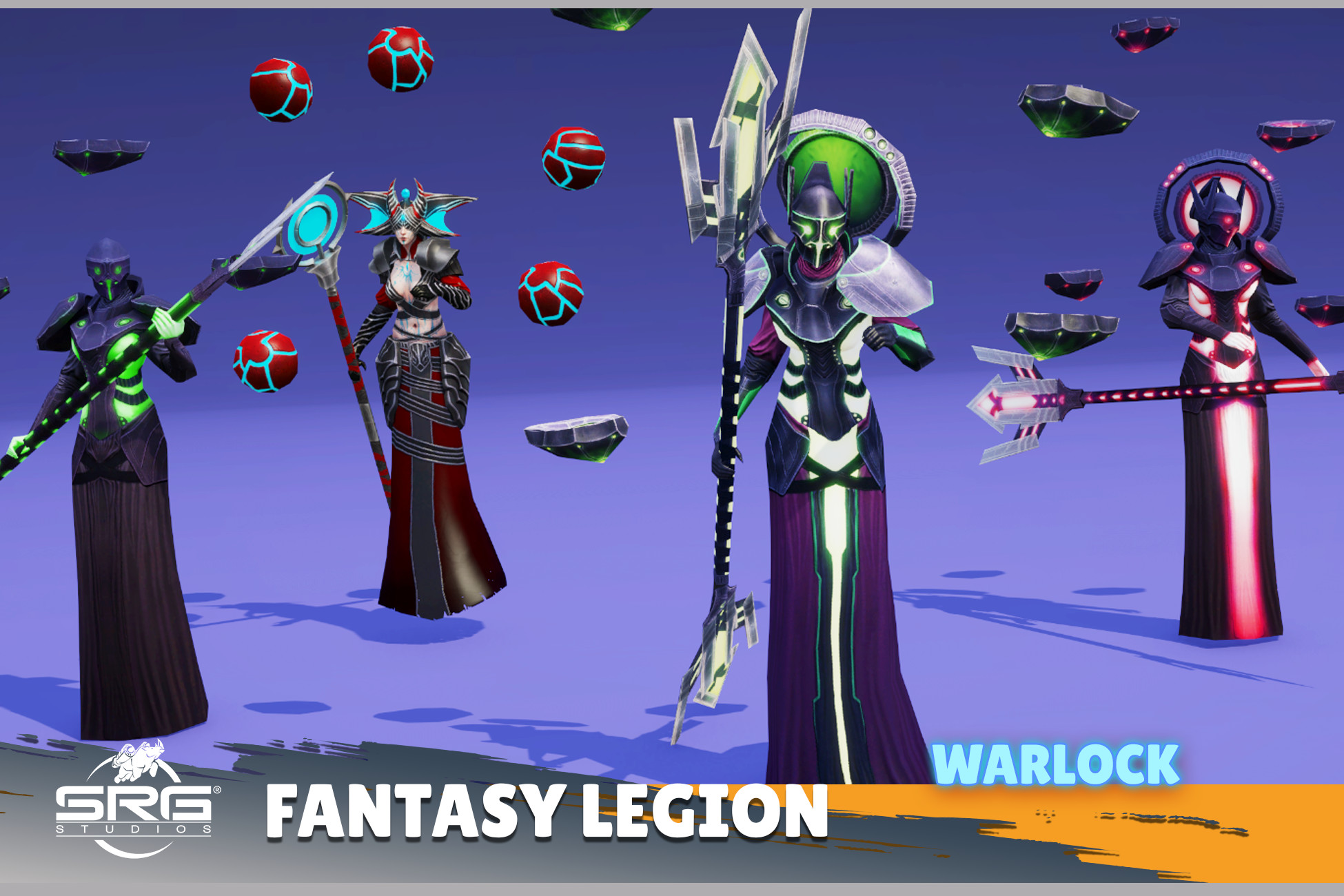 Fantasy Legion - Warlock | 3D Characters | Unity Asset Store