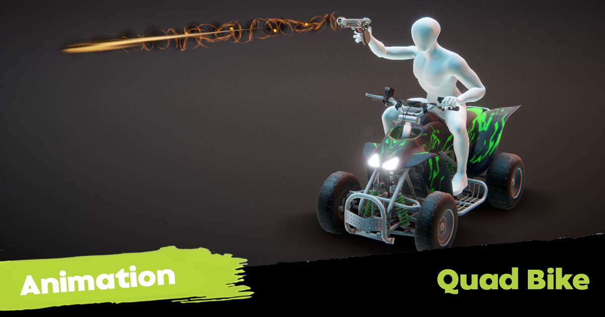 Quad Bike Animation | 3D Animations | Unity Asset Store