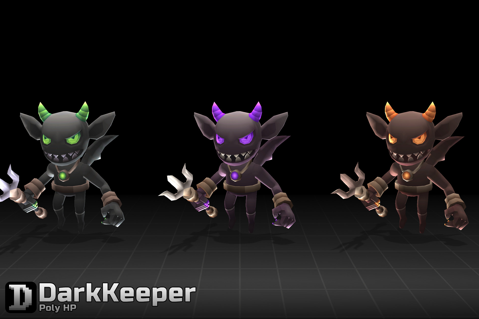 Poly HP - DarkKeeper | 3D Creatures | Unity Asset Store