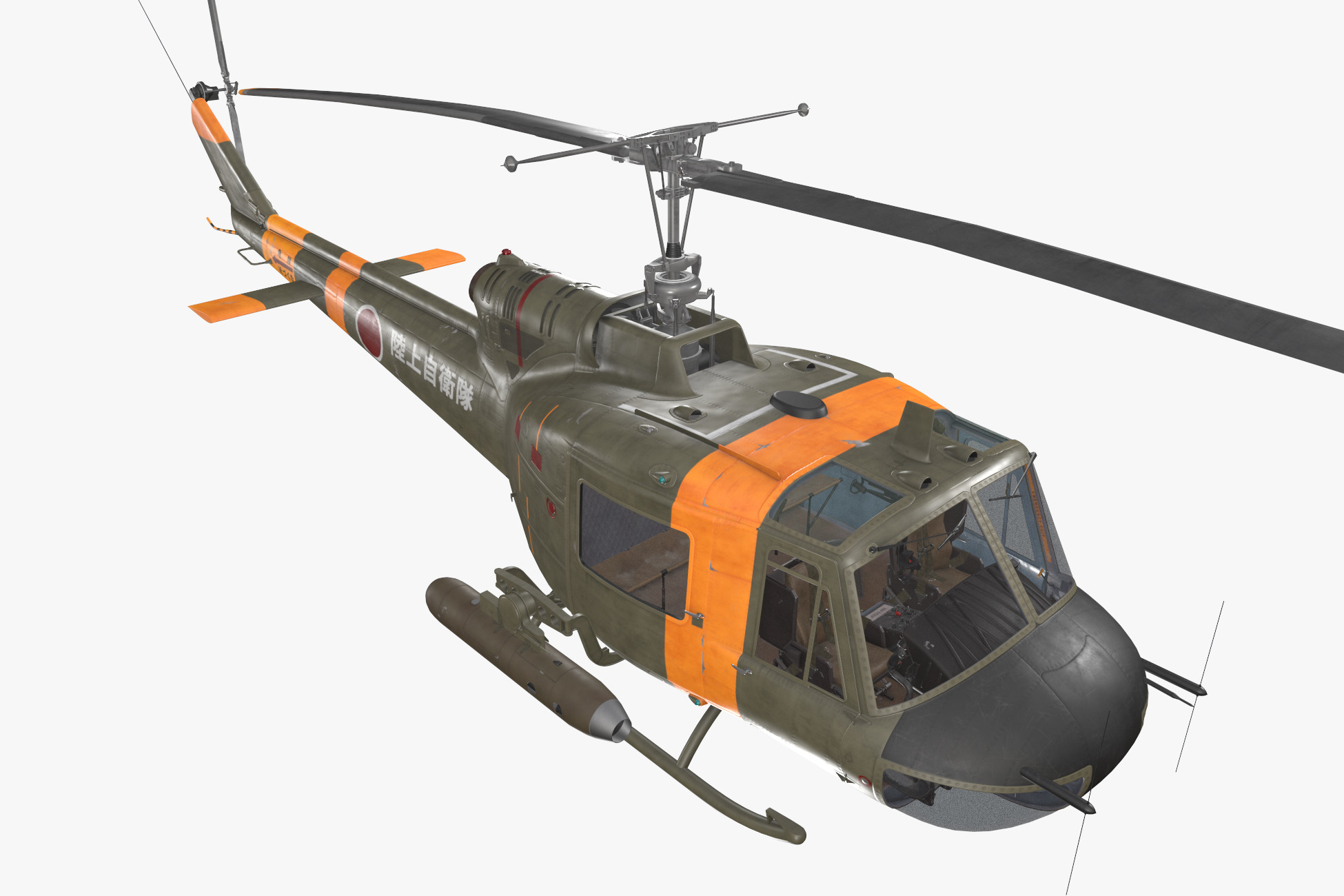 UH-1B JGSDF Static | 3D Air | Unity Asset Store