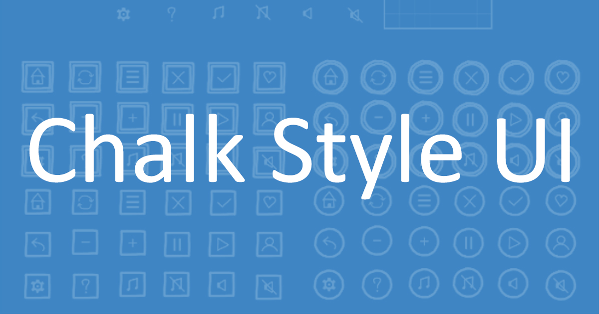 Chalk Drawing Blueprints style UI icon set. | 2D Icons | Unity Asset Store