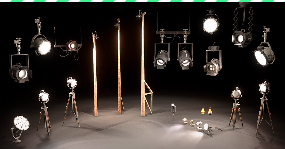 Lamps and Light Fixtures - Prop Package | 3D Props | Unity Asset Store