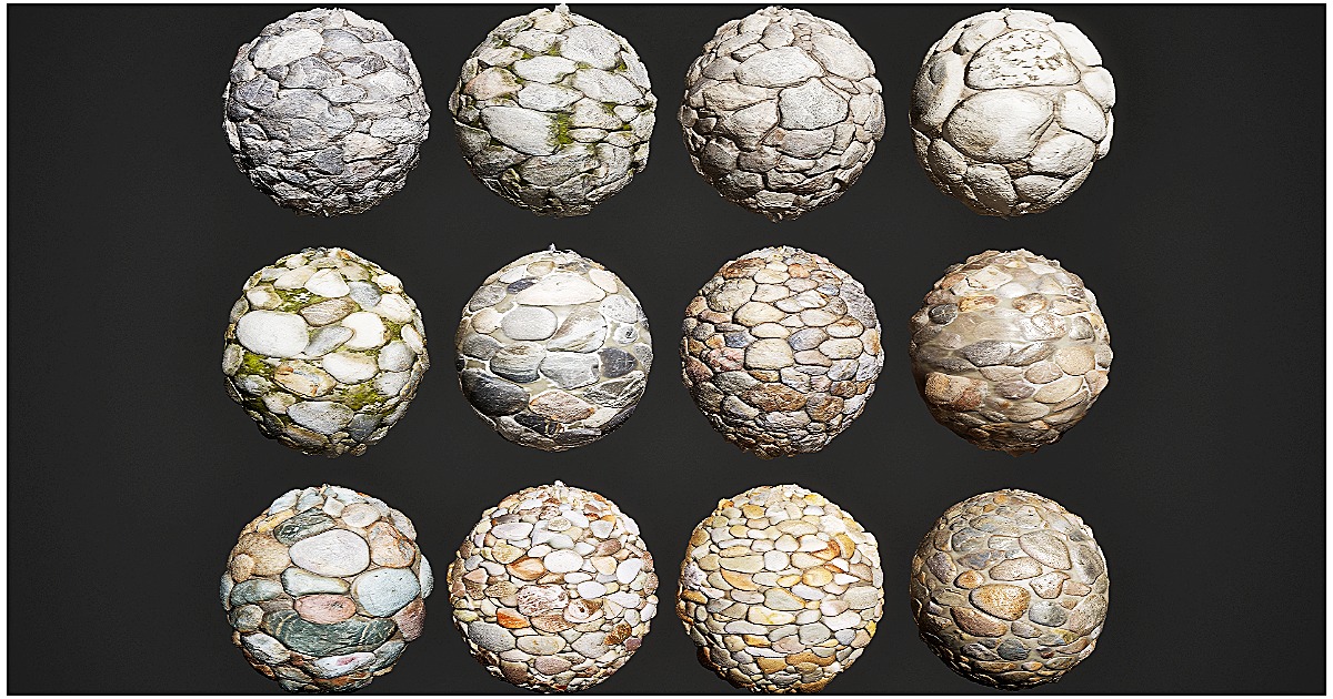 Realistic Materials - Pebble 2 | 2D Stone | Unity Asset Store