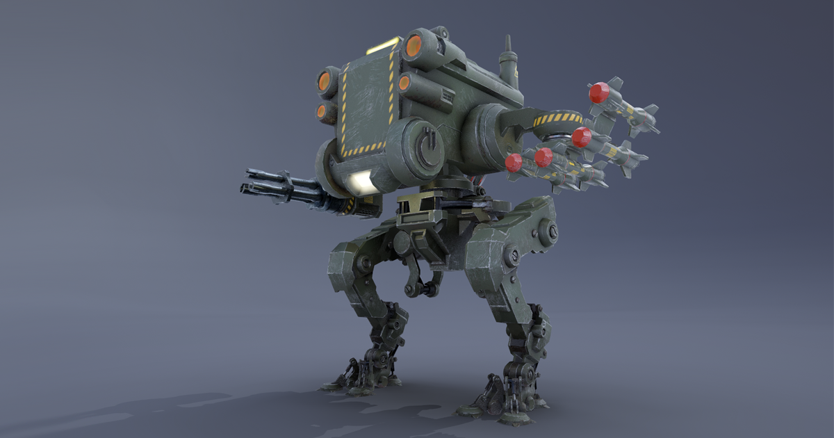 SCI FI: MECH BIPED | 3D Robots | Unity Asset Store