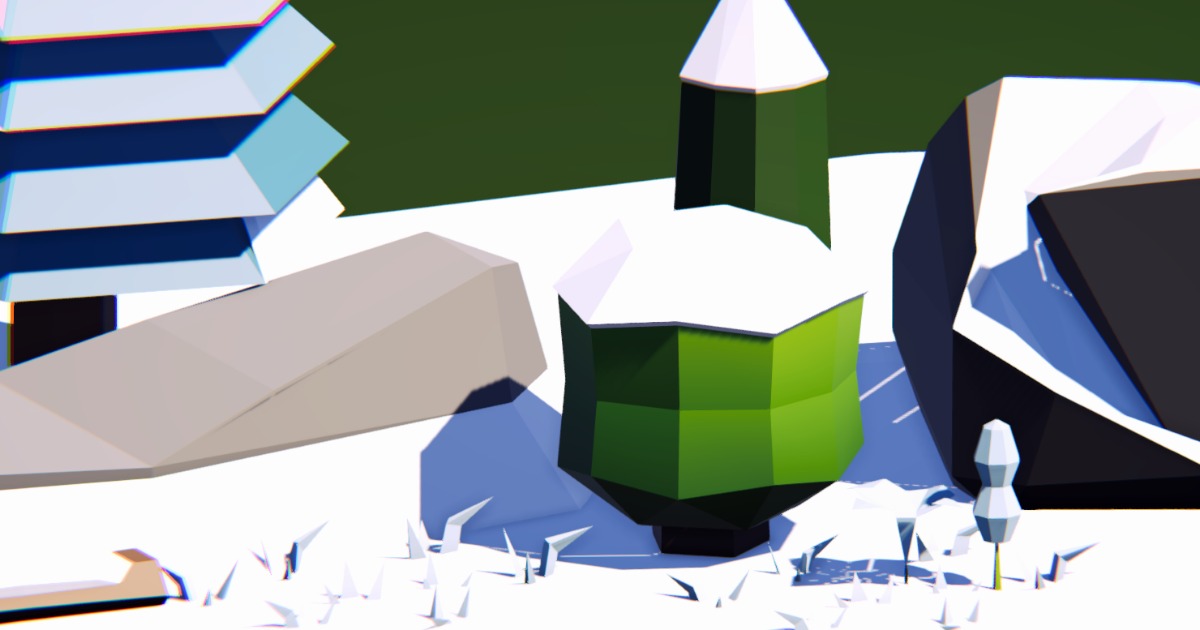 Snowy Autumn Low Poly Environmental Props | 3D Trees | Unity Asset Store