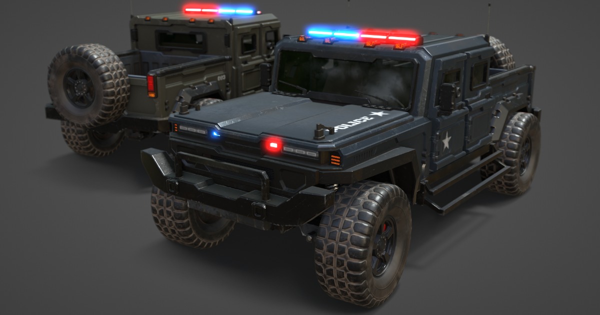 Armor Police Vehicle Physics Controller | 3D Land | Unity Asset Store