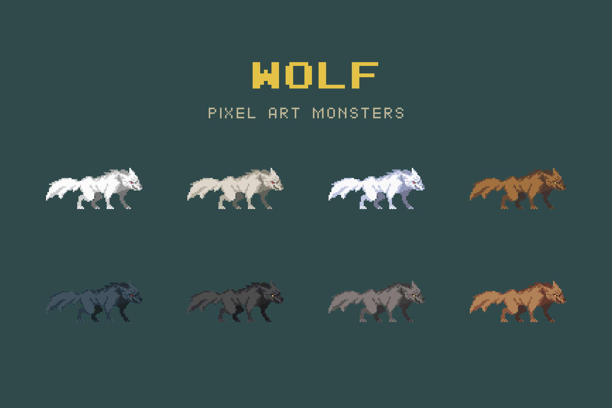 Wolf Pixel Art Wolves Pixel Art