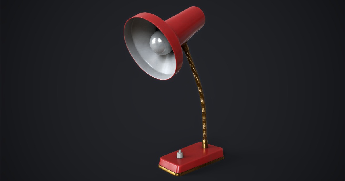 Retro table lamp | 3D Electronics | Unity Asset Store