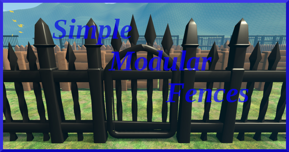 Simple Modular Fences | 3D Props | Unity Asset Store