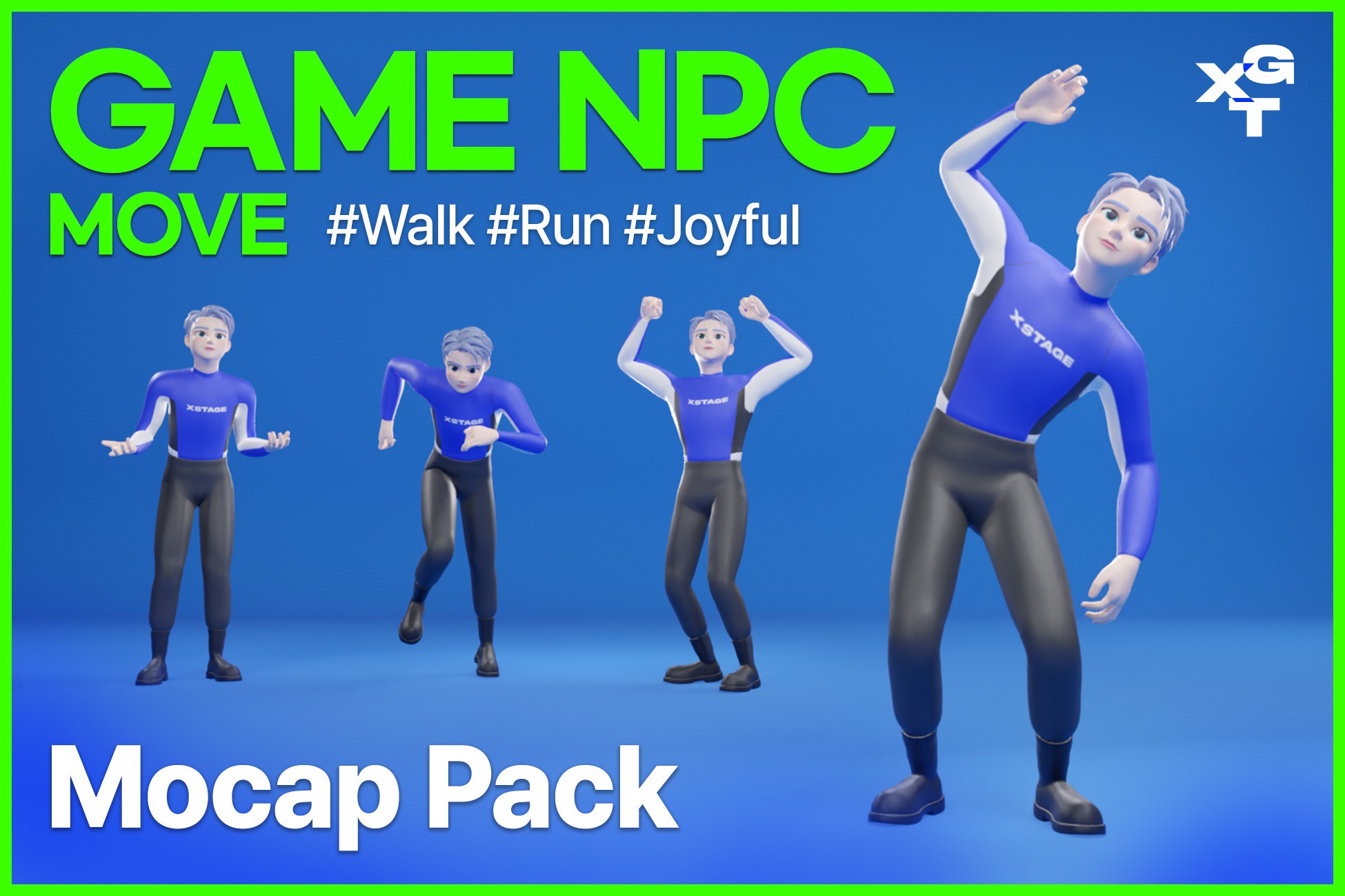 Game NPC Move Mocap Pack | 3D アニメーション | Unity Asset Store