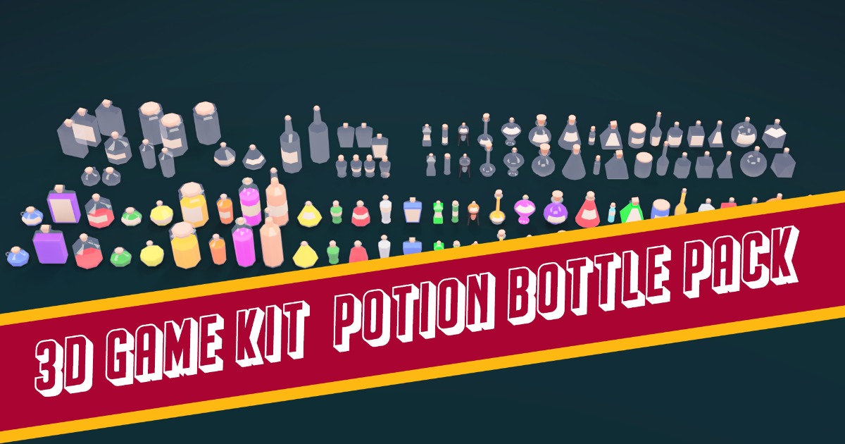 3D Game Kit-Potion Bottle Pack | 3D Props | Unity Asset Store