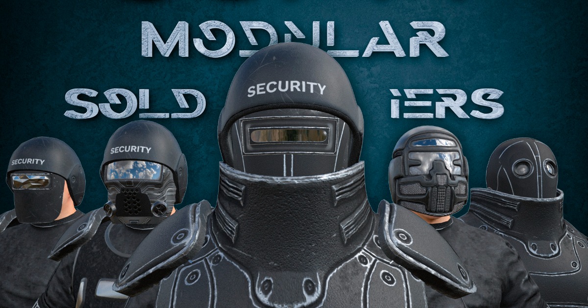 Sci-Fi Modular Soldiers SFMS | 캐릭터 | Unity Asset Store