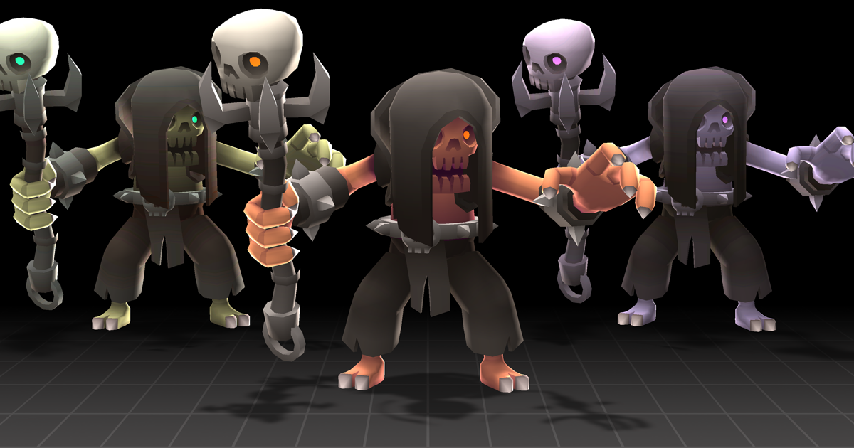 Poly HP - TombMage | 3D Creatures | Unity Asset Store