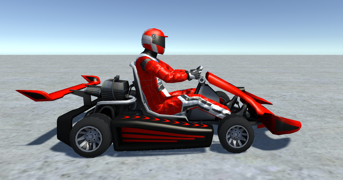 Low Poly Kart With Player 13 | 3D Land | Unity Asset Store