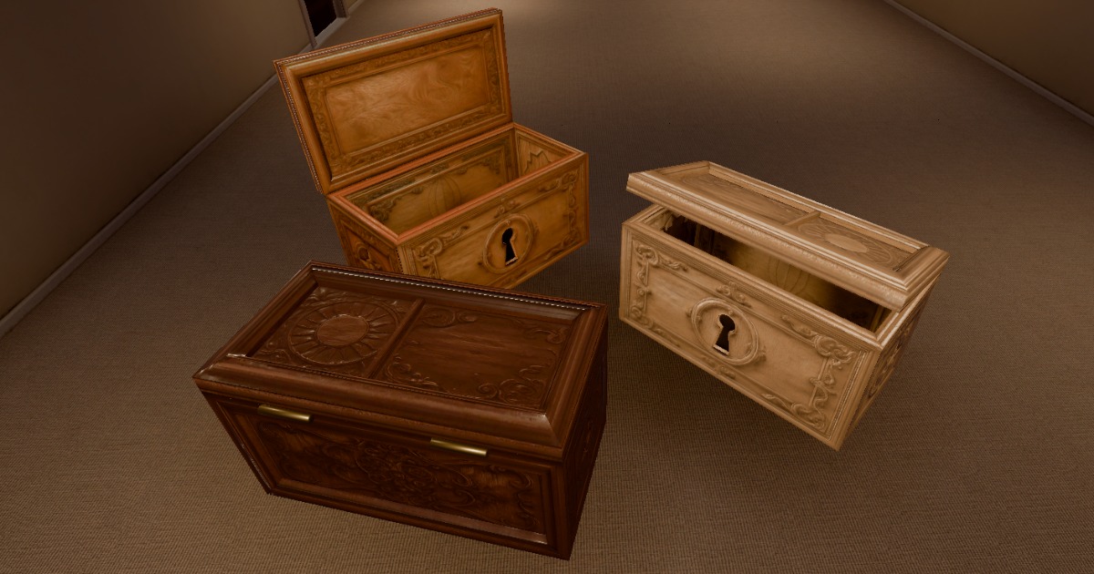 Openable Vintage Lockbox | 3D Props | Unity Asset Store