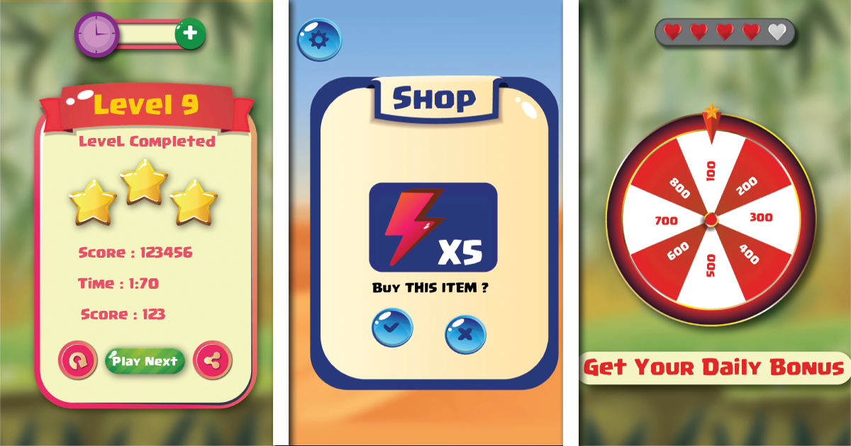 Combo of Awesome Game UI pack 8, 9, and 10 | 2D Icons | Unity Asset Store