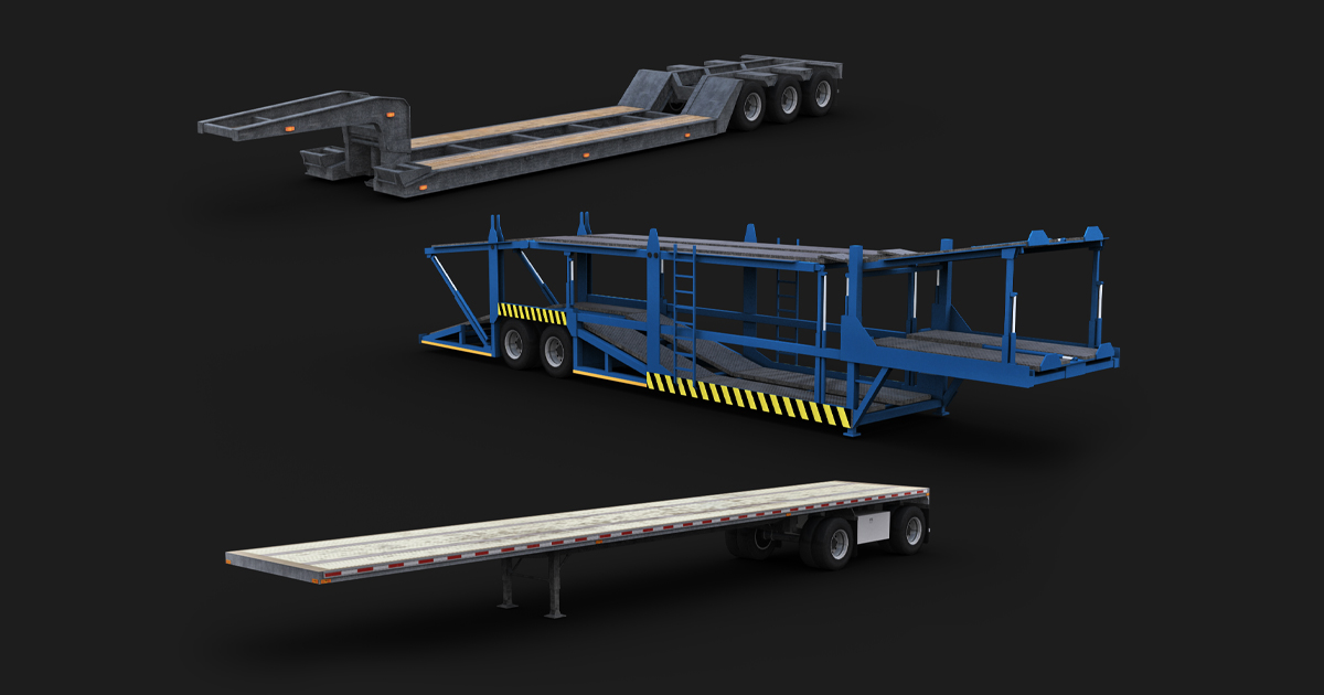 Trailer Pack Lowpoly 2 | 3D Land | Unity Asset Store