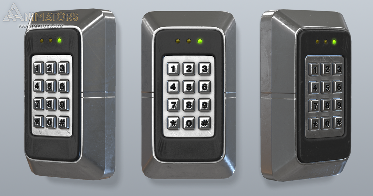 Smart Electronic Door Lock 03 | 3D Electronics | Unity Asset Store