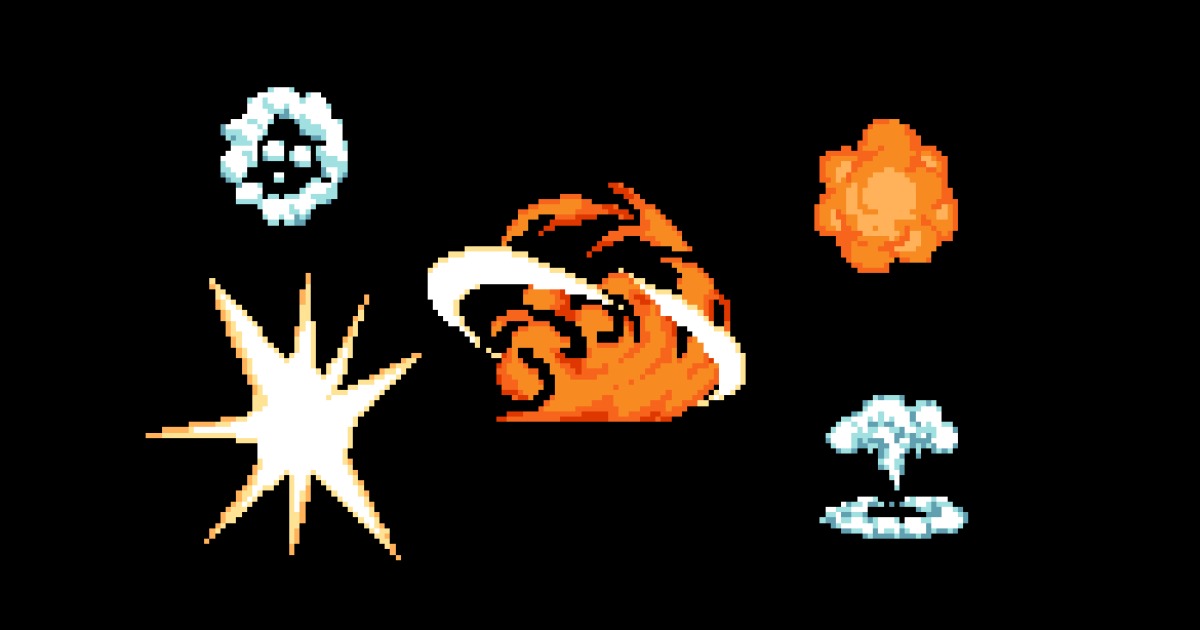 Warped Explosions Pack 8 | 2D Abstract | Unity Asset Store