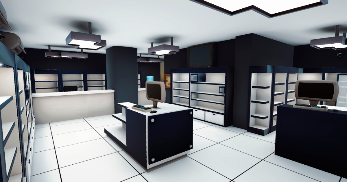 Stylized Store Office Modular Pack | 3D Furniture | Unity Asset Store