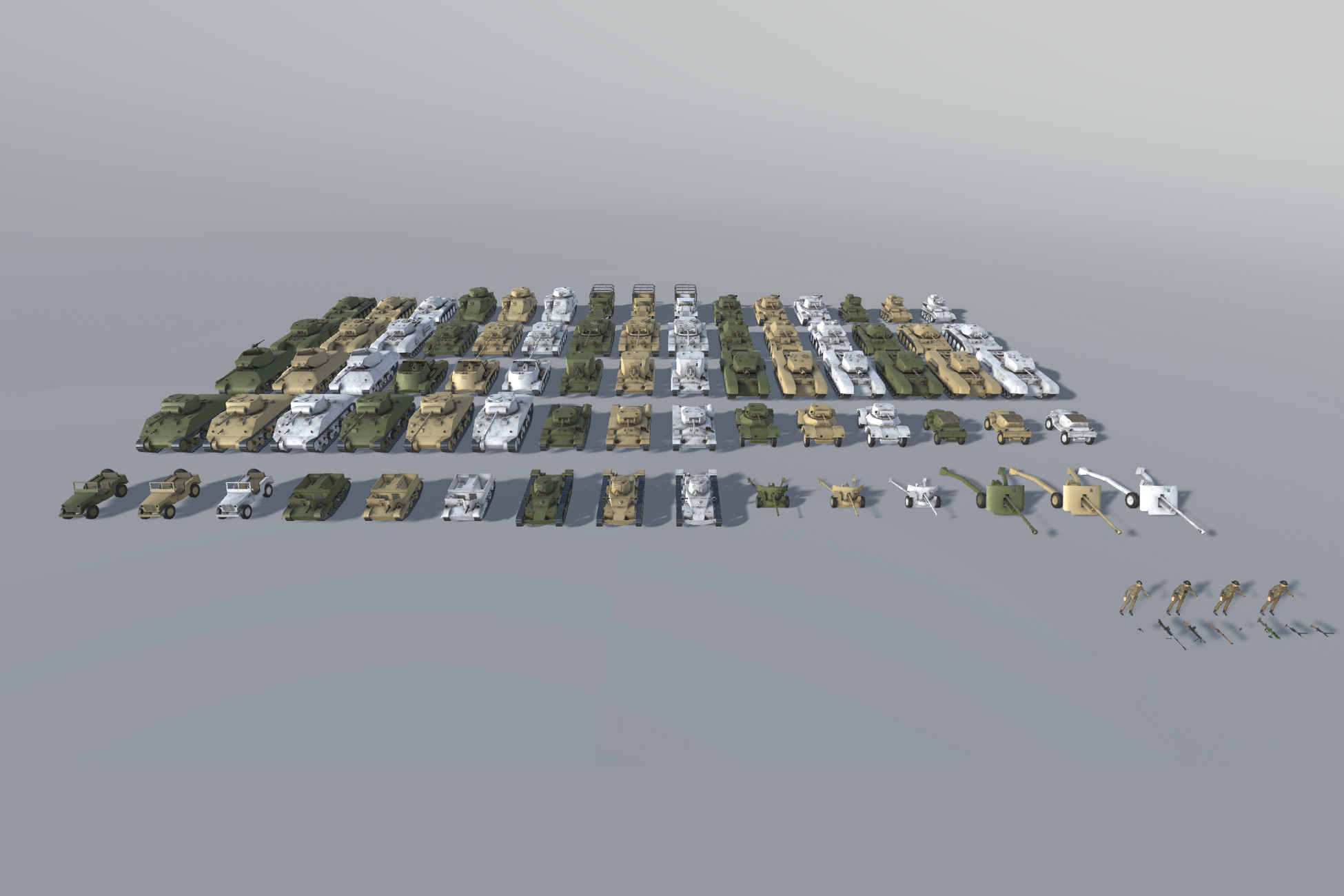 WW2 British Armed Forces | 3D Land | Unity Asset Store