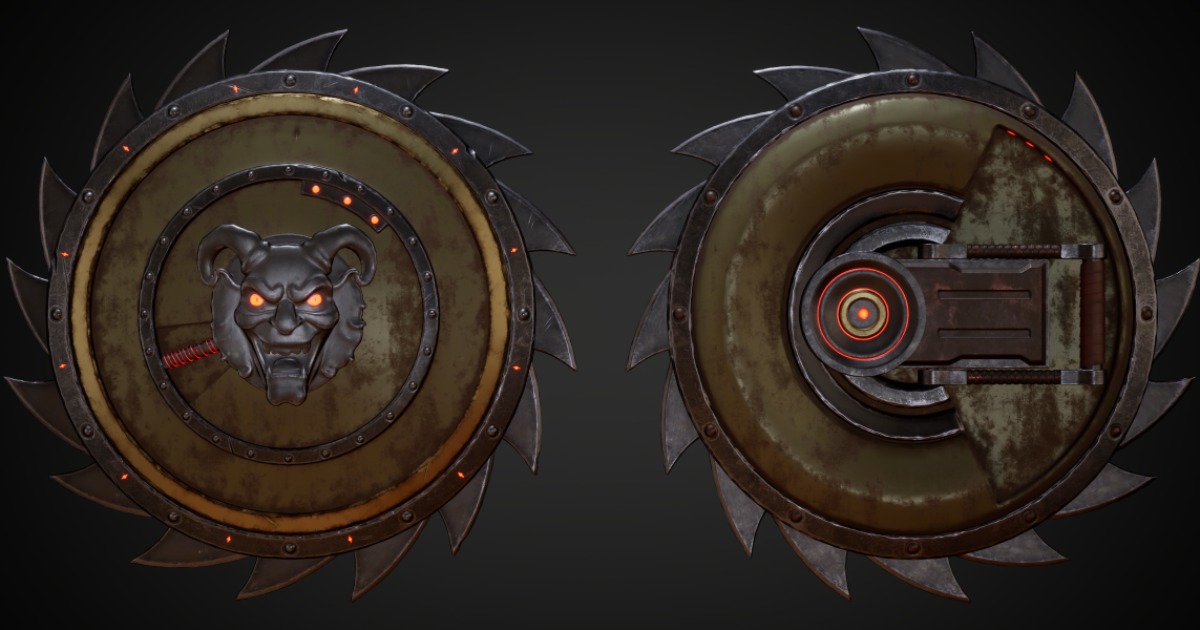 Brutal Saw Shield | 3D Weapons | Unity Asset Store