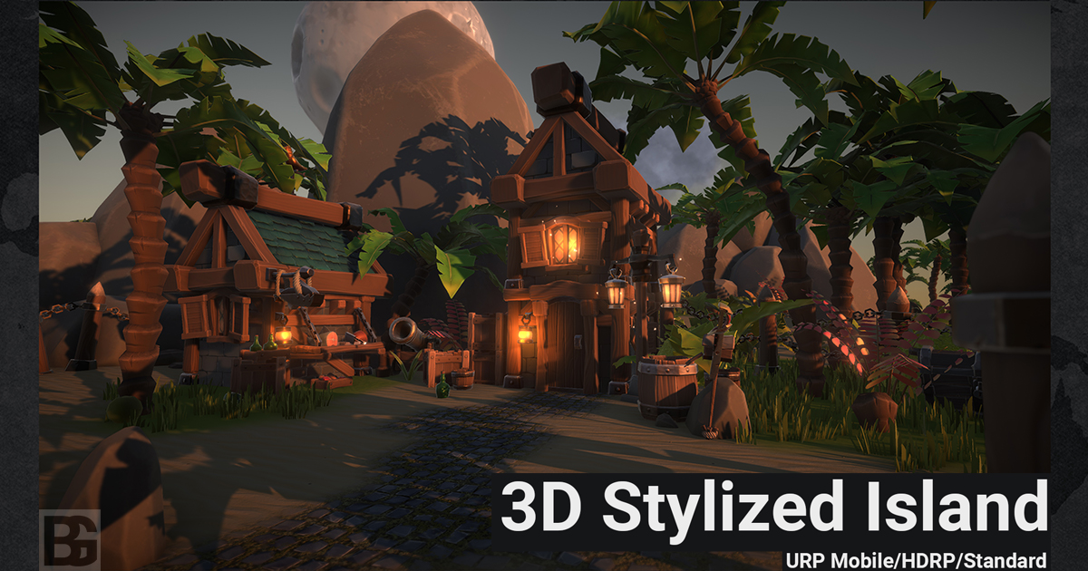 Stylized 3D Island | 3D Environments | Unity Asset Store