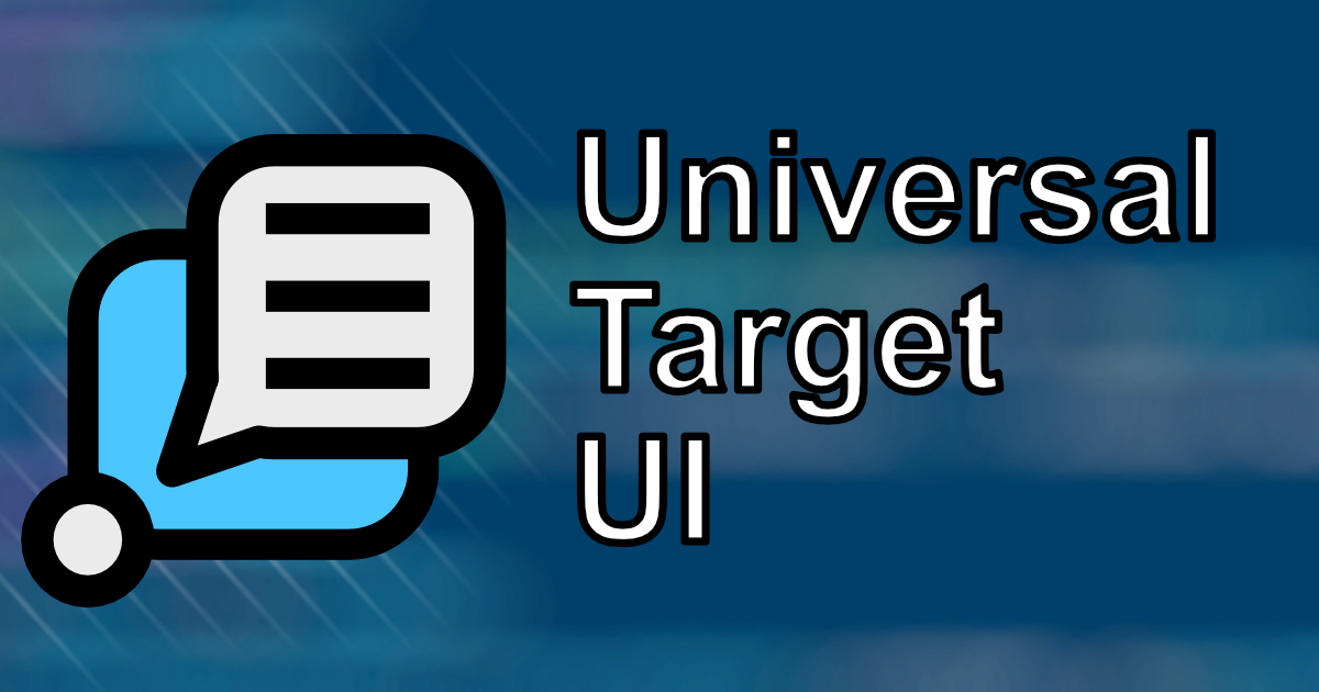 Universal Target Ui Gui 도구 Unity Asset Store