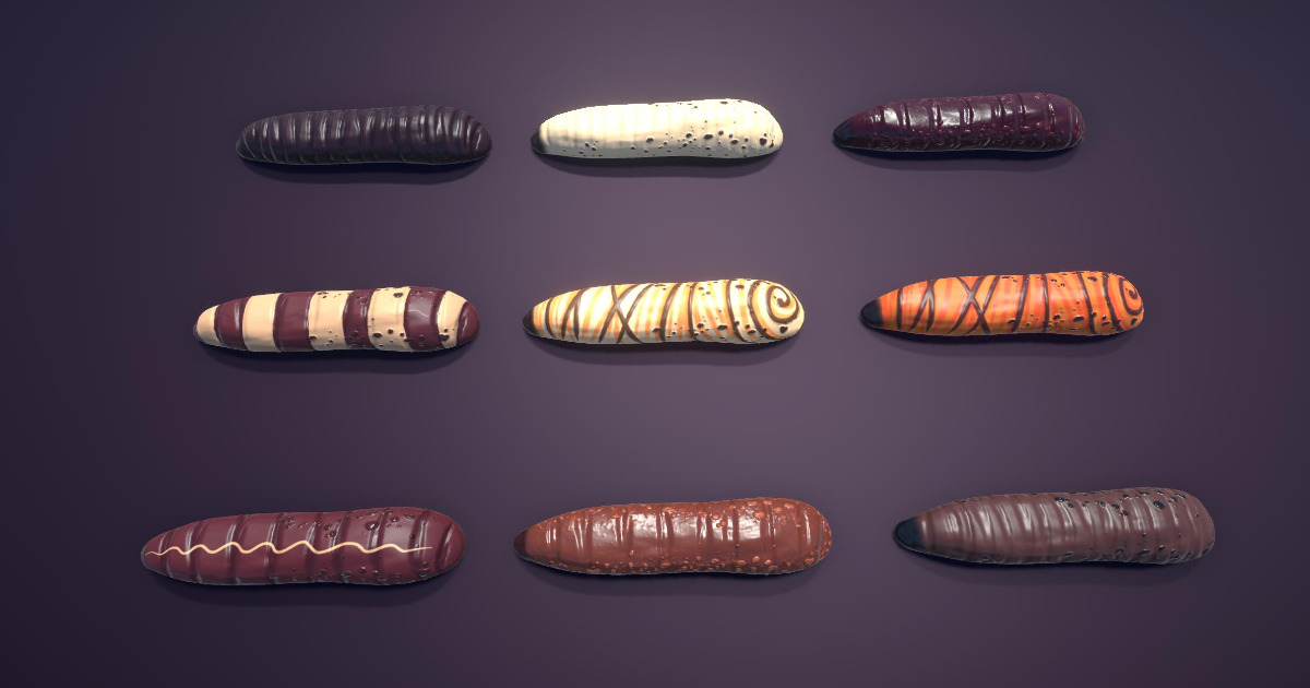 Chocolate Worm's 3D | 3D Animals | Unity Asset Store