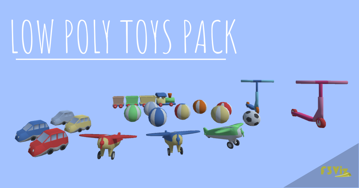Low Poly Toys Pack | 3D Props | Unity Asset Store