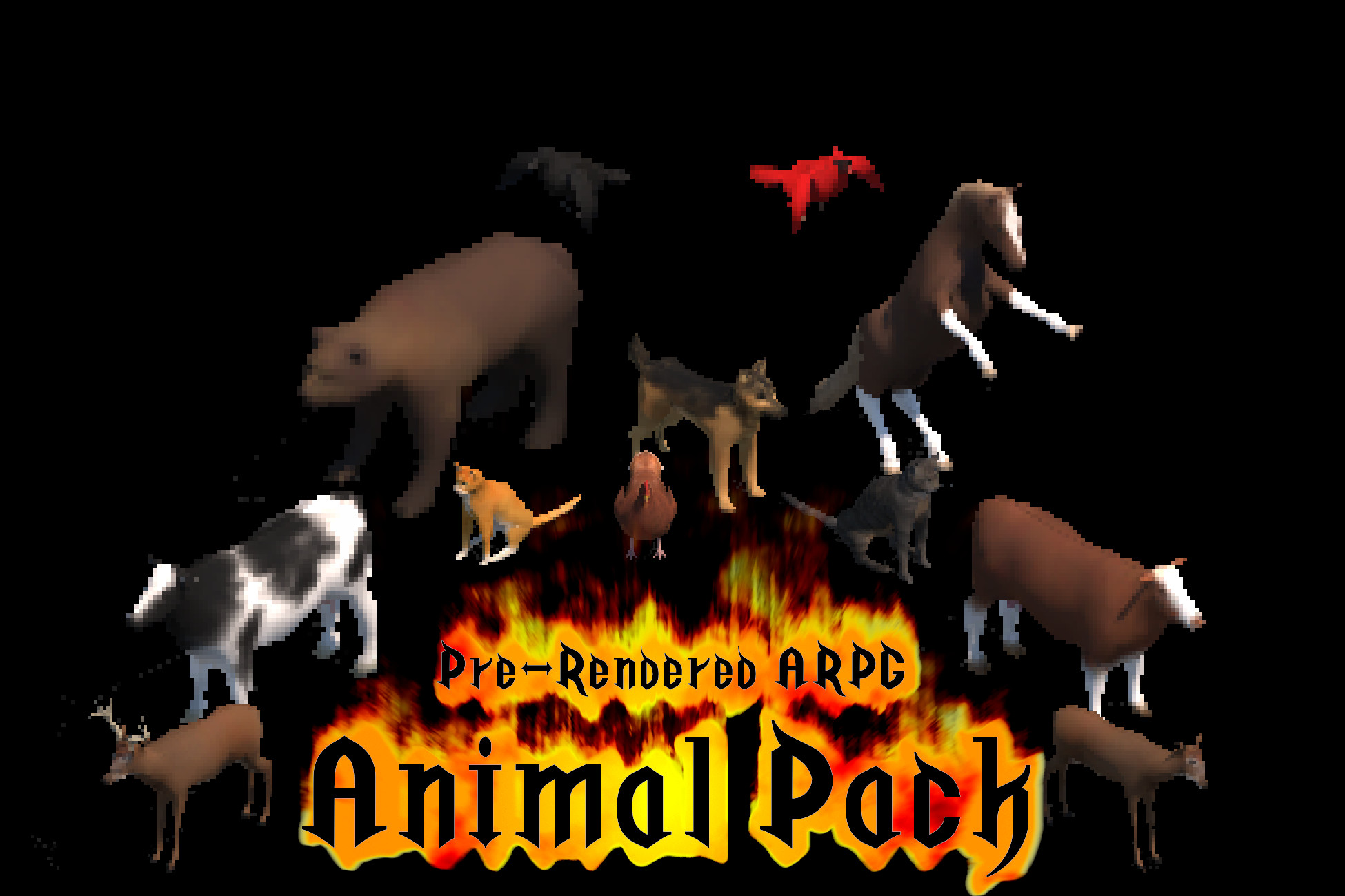 Pre-Rendered ARPG Animal Pack | 2D Characters | Unity Asset Store