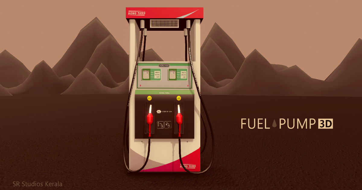 Low Poly Fuel station | 3D Props | Unity Asset Store