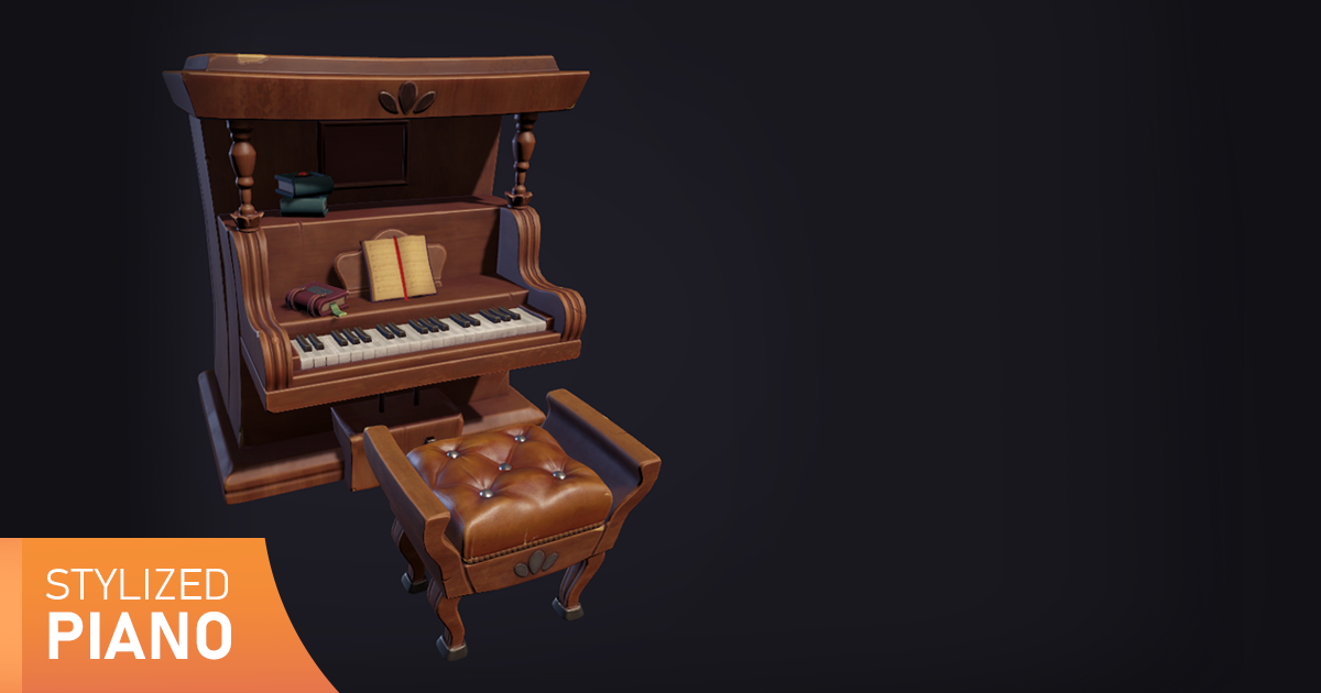 Stylized Piano V2 | 3D Tools | Unity Asset Store