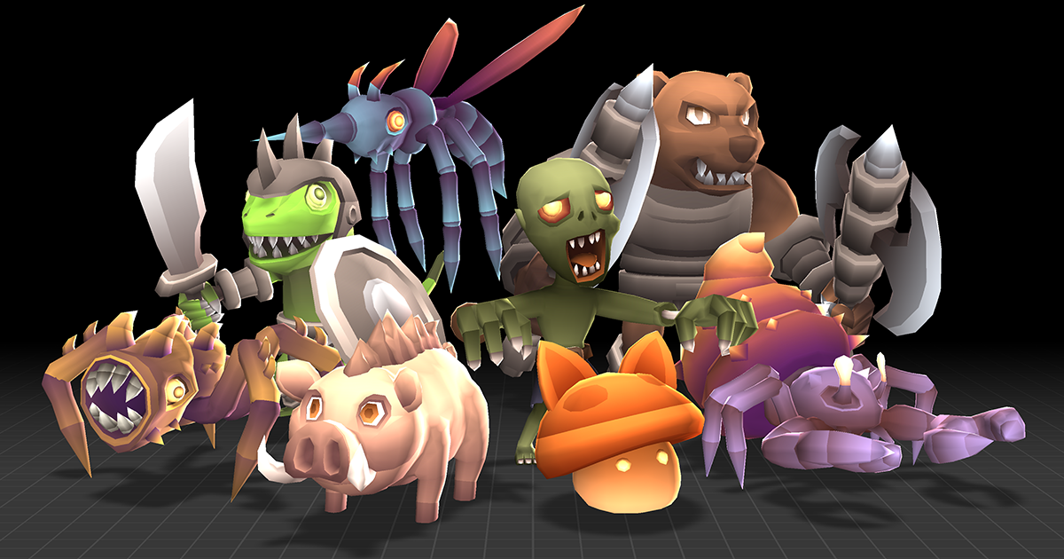 MS - Monsterset 07 | 3D Creatures | Unity Asset Store